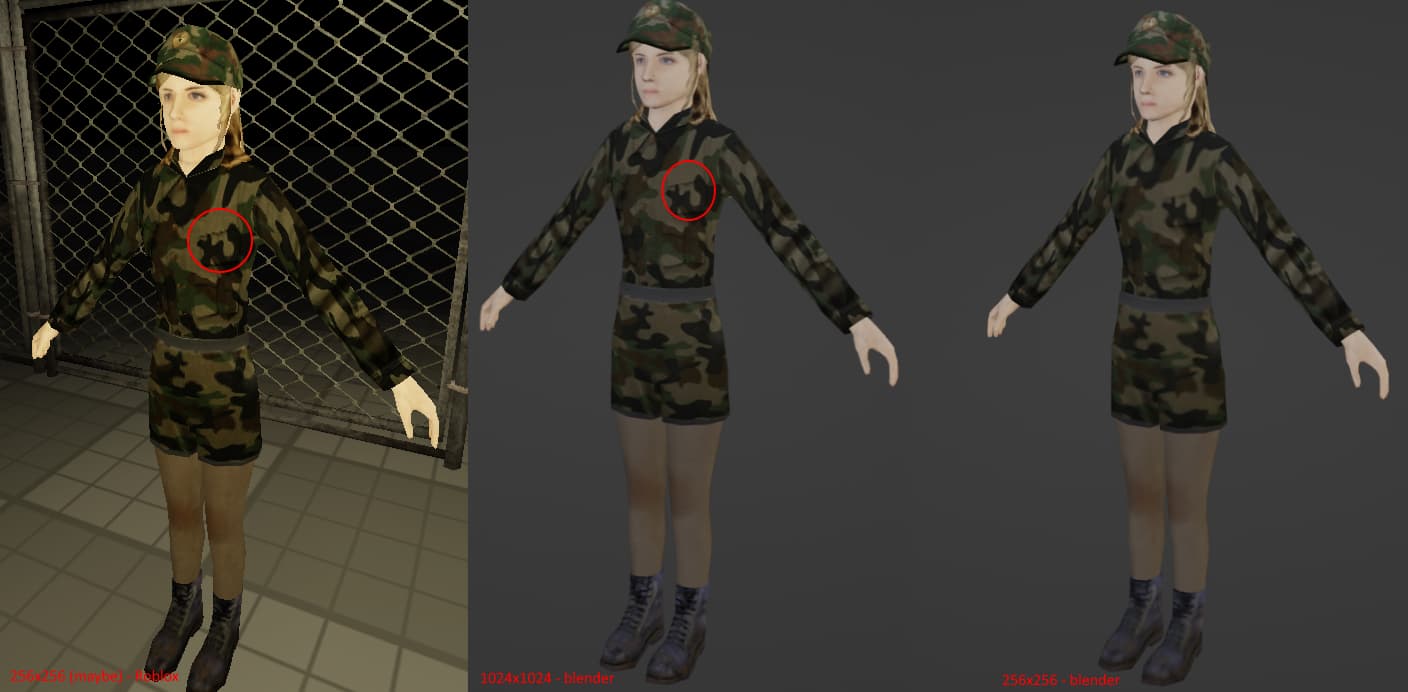 R15 model texture size is reduced a lot in roblox studio? - Platform ...