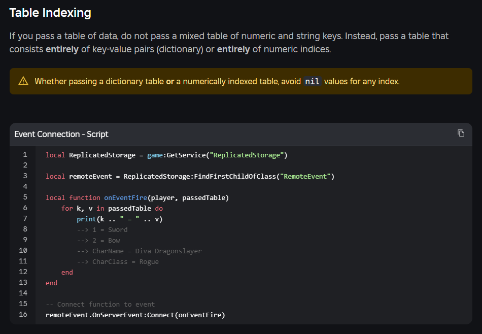 Table Replication Issues Scripting Support Developer Forum Roblox