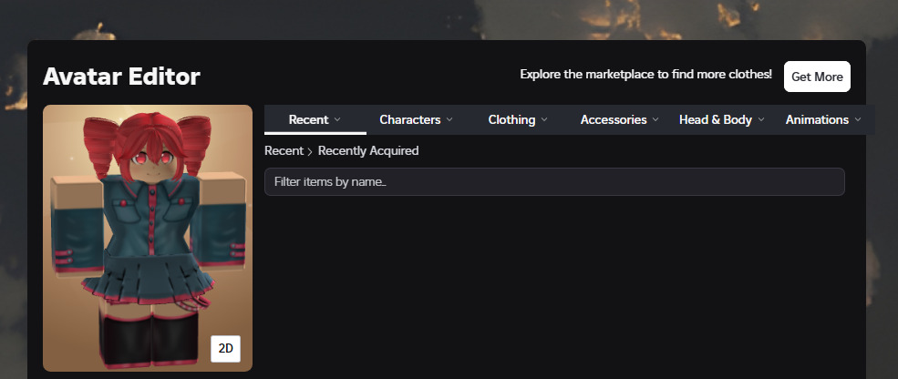 Avatar Editor Page Completely Broken on New React Layout - Roblox ...