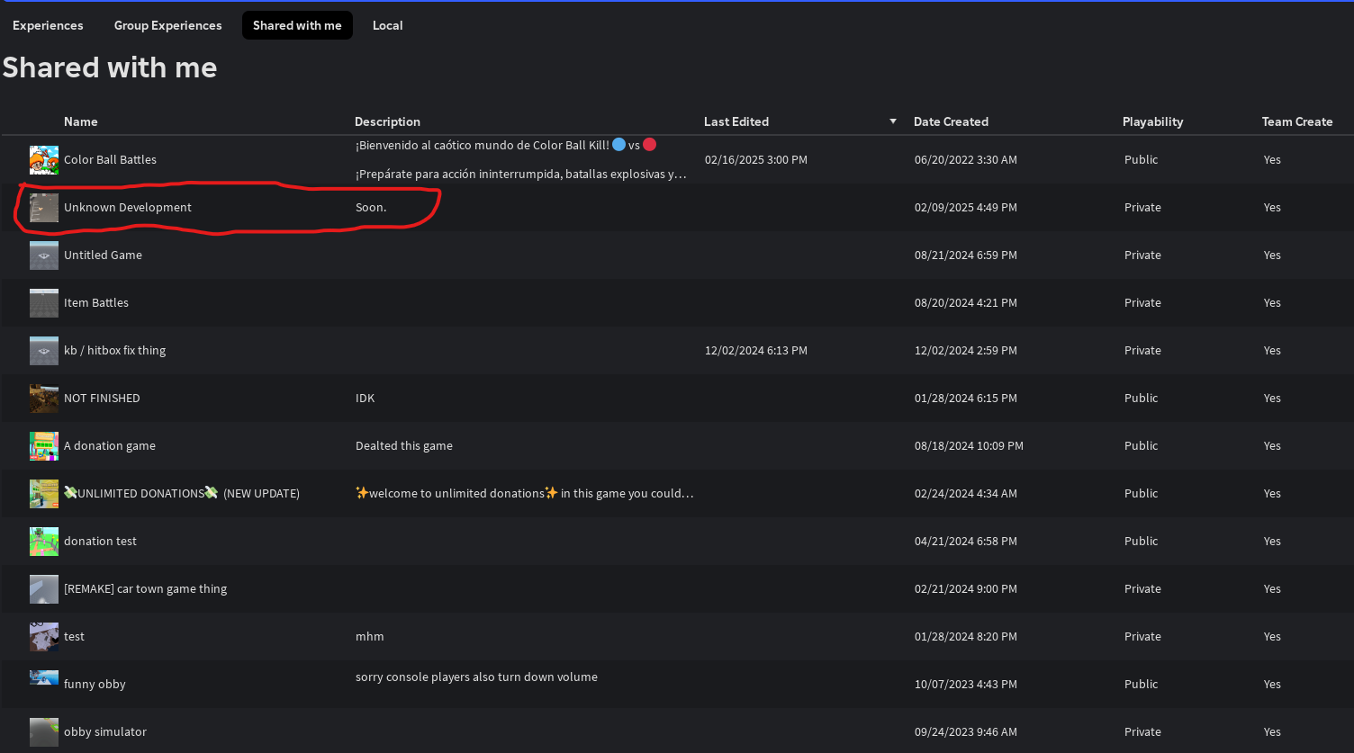 Some shared games doens't appear in the shared with me tab - Creator ...
