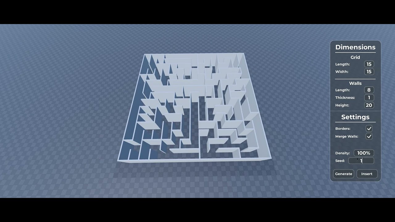 Advanced Maze Generation plugin - Community Resources - Developer Forum | Roblox