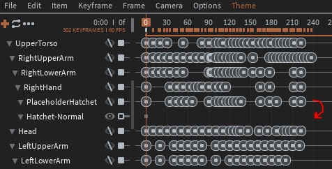 Replacing keyframes from an animation into another part on Moon Animator - Art Design Support ...