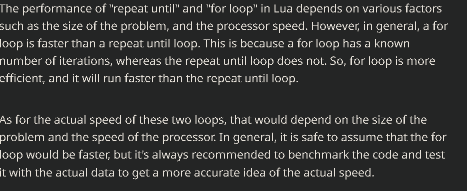 What is the fastest loop? - Scripting Support - Developer Forum | Roblox What is the fastest loop? - Scripting Support - Developer Forum | Roblox