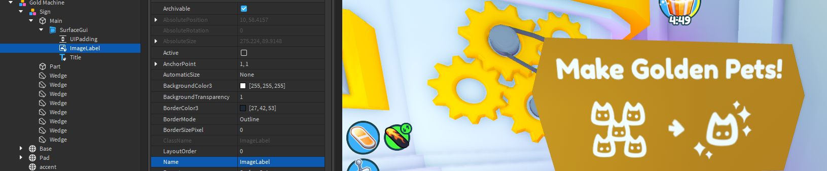 UI elements become permanently selected with the rectangular selection ...