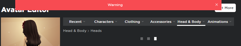 Avatar items refuse to load past a certain point, even bringing up a ...