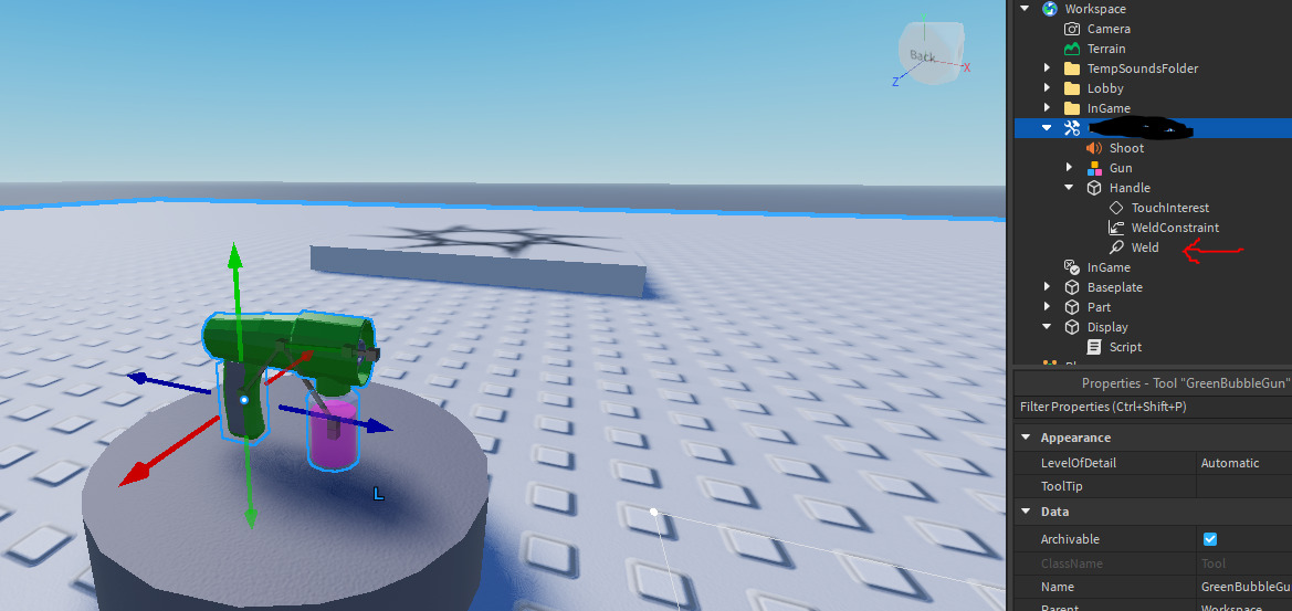How To Stop A Tool From Welding Itself Scripting Support Developer Forum Roblox