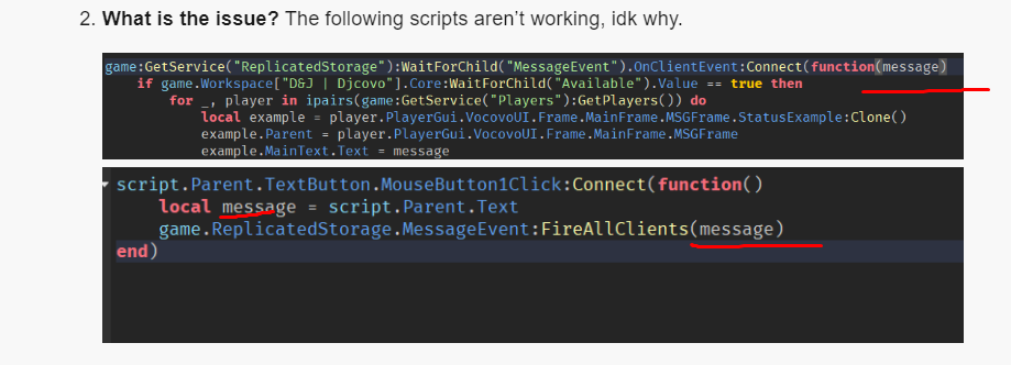 Issues during remoteevents - Scripting Support - Developer Forum | Roblox