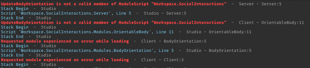 Social Interactions Dev Module is Broken - Documentation Issues - Developer Forum | Roblox