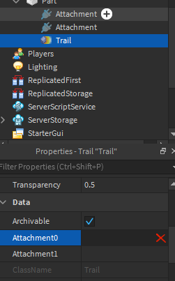 How to make a trail - Community Tutorials - Developer Forum | Roblox