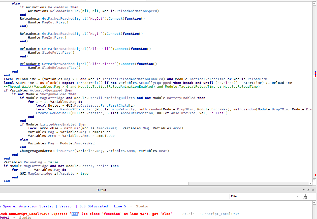 Weird Scripting Error Please Help Scripting Support Developer Forum Roblox