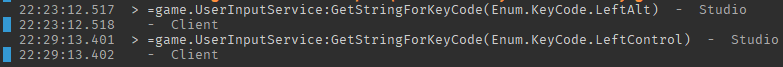 Can `UserInputService:GetStringForKeyCode()` be used to detect if the ...