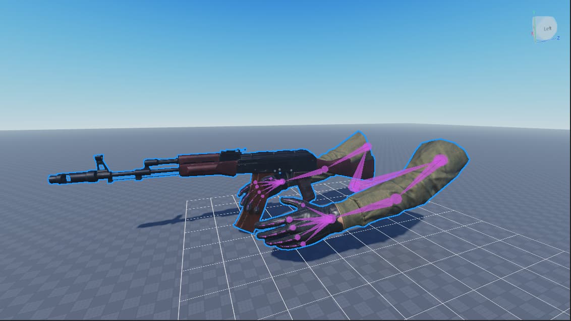 Problem with importing fps Armature with animation from blender to roblox - Art Design Support ...