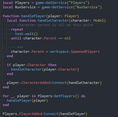 Reparenting player character causes PlayerGui to not be replicated if there are many ...