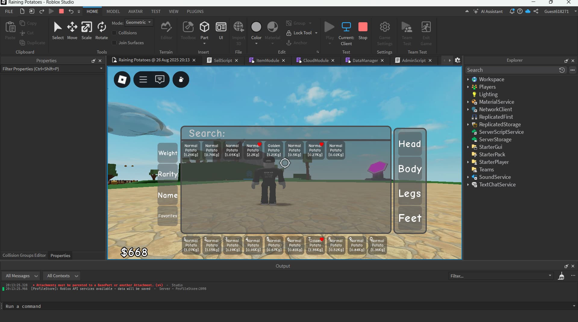 How to scale my custom inventory correctly? - Art Design Support ...