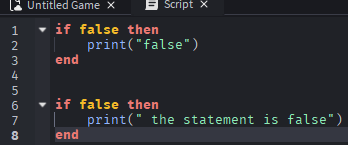 Is there is a script for if false then - Scripting Support - Developer ...