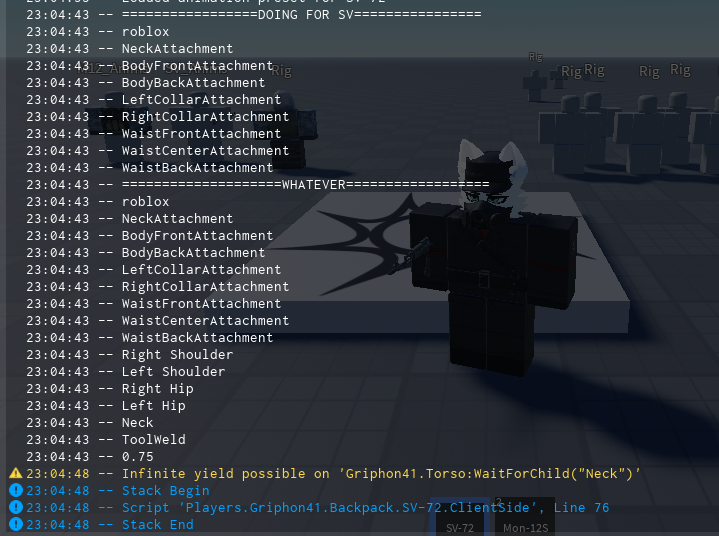 Local Script stops detecting entire Instance Type (Motor 6D) - Scripting Support - Developer ...