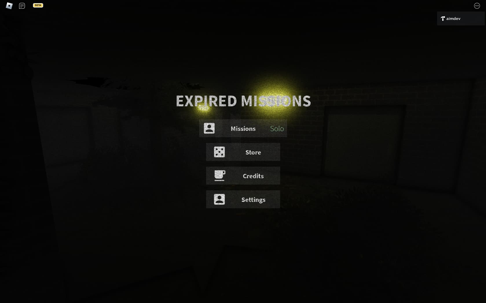 Loading screen and menu for my upcoming game EXPIRED / MISSIONS ...