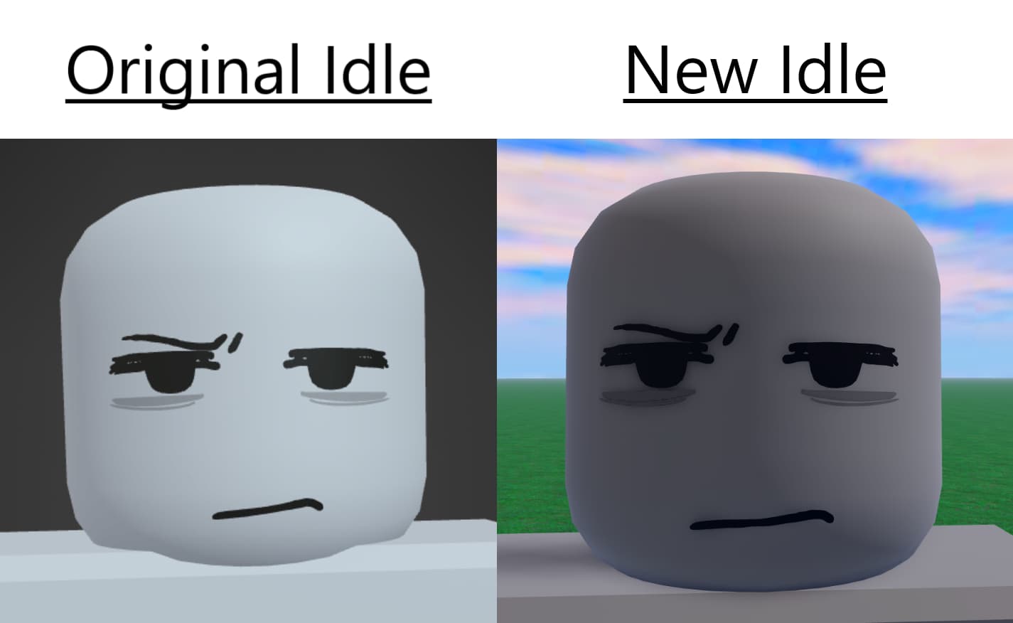 New idle animation overwrites dynamic head moods making them ...