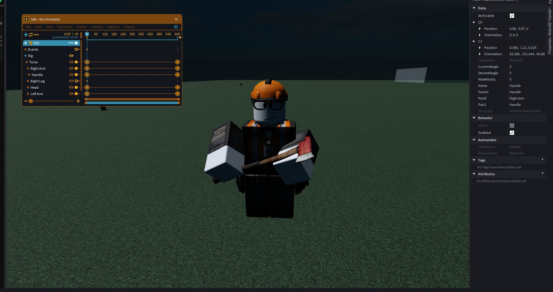 Motor6D tool animation does not play in game - Scripting Support ...