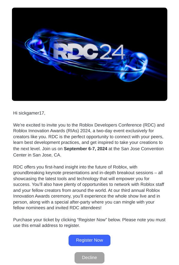 Save the Date: RDC 2024 - Community & Events - Developer Forum | Roblox