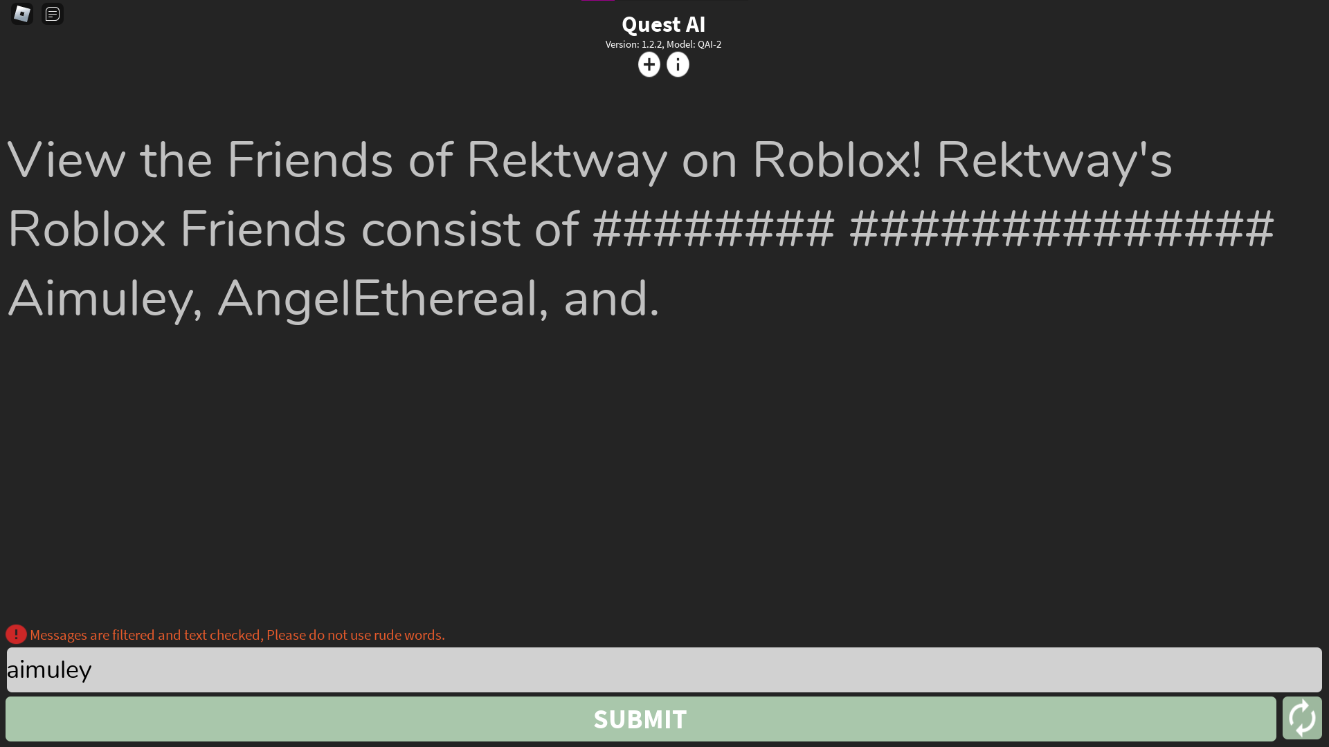 Quest AI - New Version (Searching for bugs to fix) - Creations Feedback ...