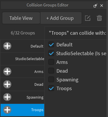Collision group help - Scripting Support - Developer Forum | Roblox