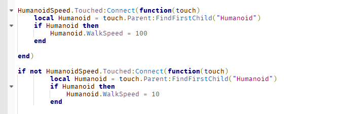 Walkspeed error for humanoid - Scripting Support - Developer Forum | Roblox Walkspeed error for humanoid - Scripting Support - Developer Forum | Roblox