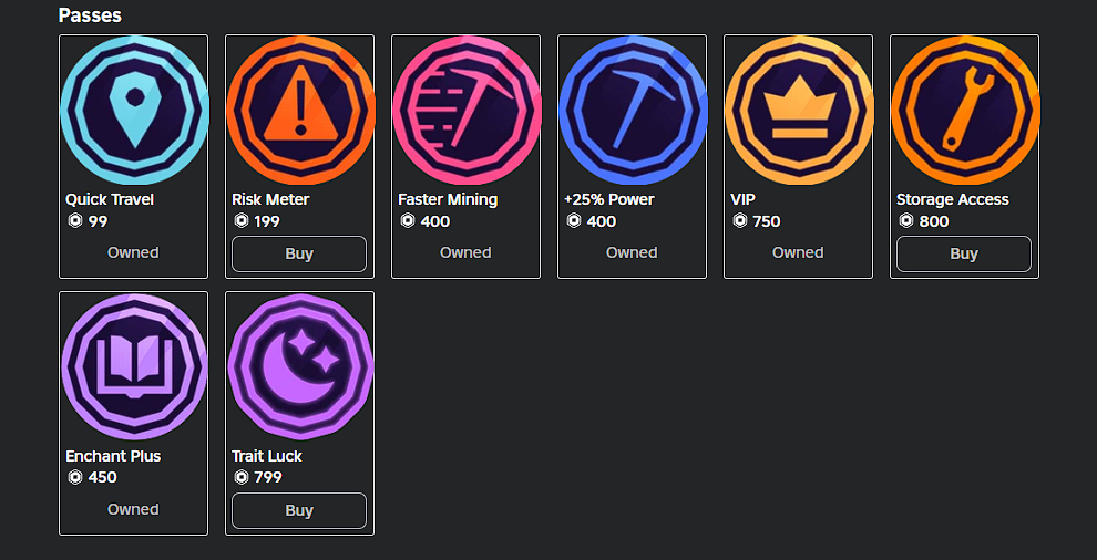 All gamepasses on the experience store page randomized in order - Roblox Application and Website ...